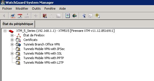 Connexion à un routeur Watchguard XTM série 5. – powershell scripts & tuto